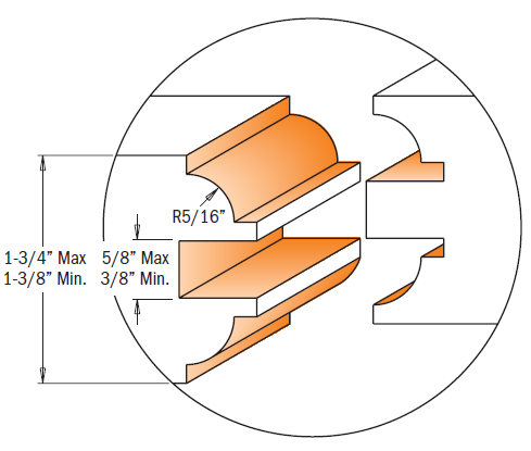 Entry & interior door router bit sets | CMT Orange Tools