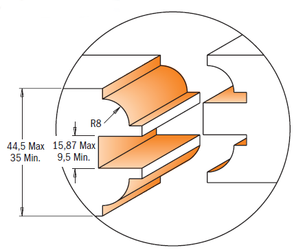 Entry & interior door router bit sets | CMT Orange Tools