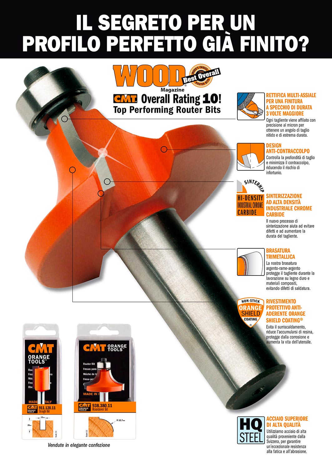 Frese per legno industriali | CMT Orange Tools